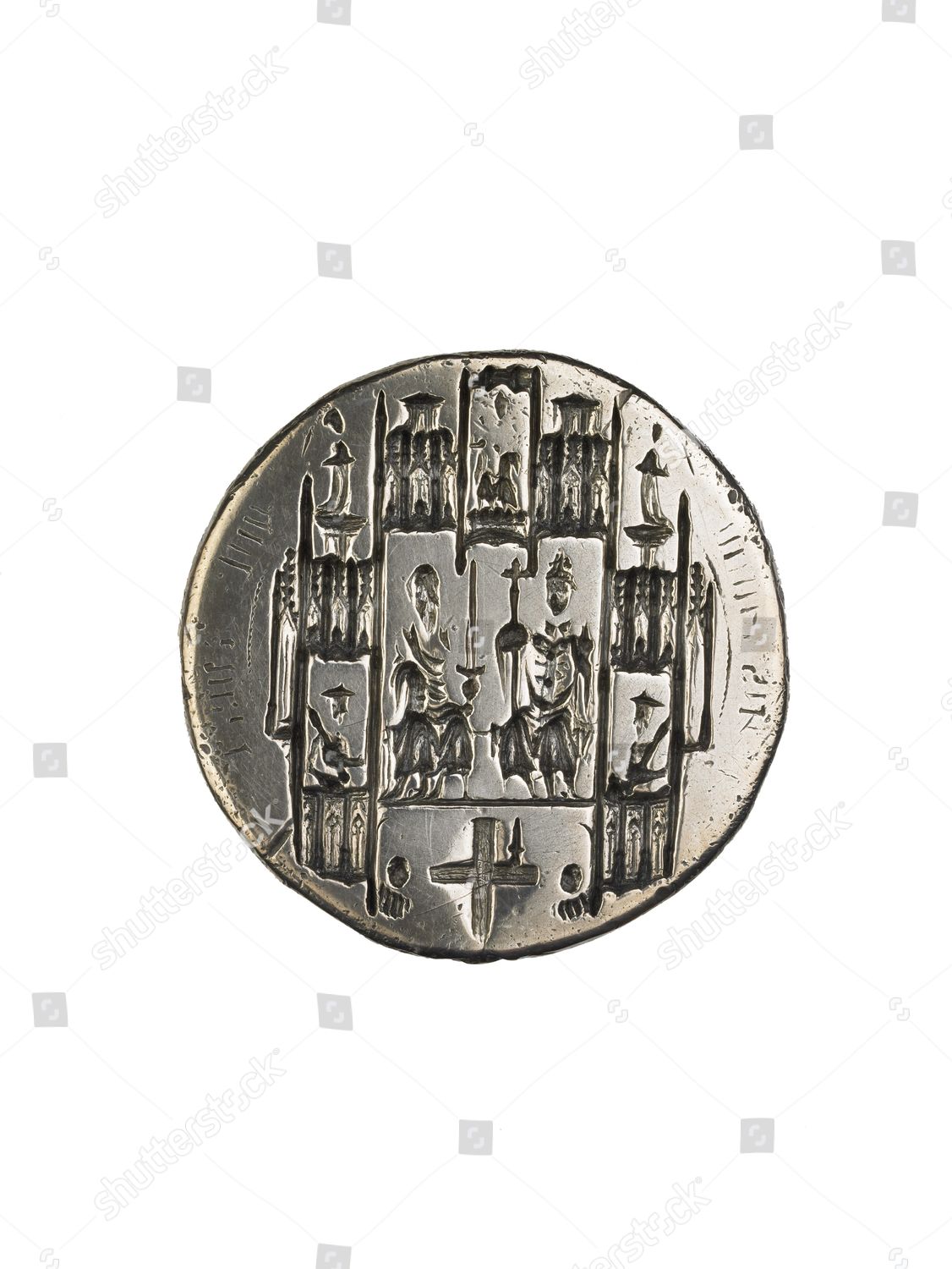 Silver Seal Matrix Showing Saint Paul Editorial Stock Photo - Stock ...