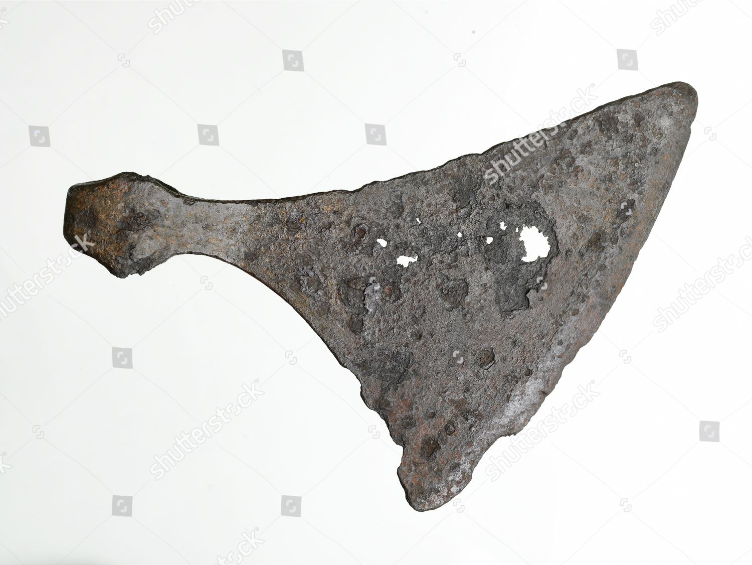 Triangular Iron Axe Blade Part Group Editorial Stock Photo - Stock ...