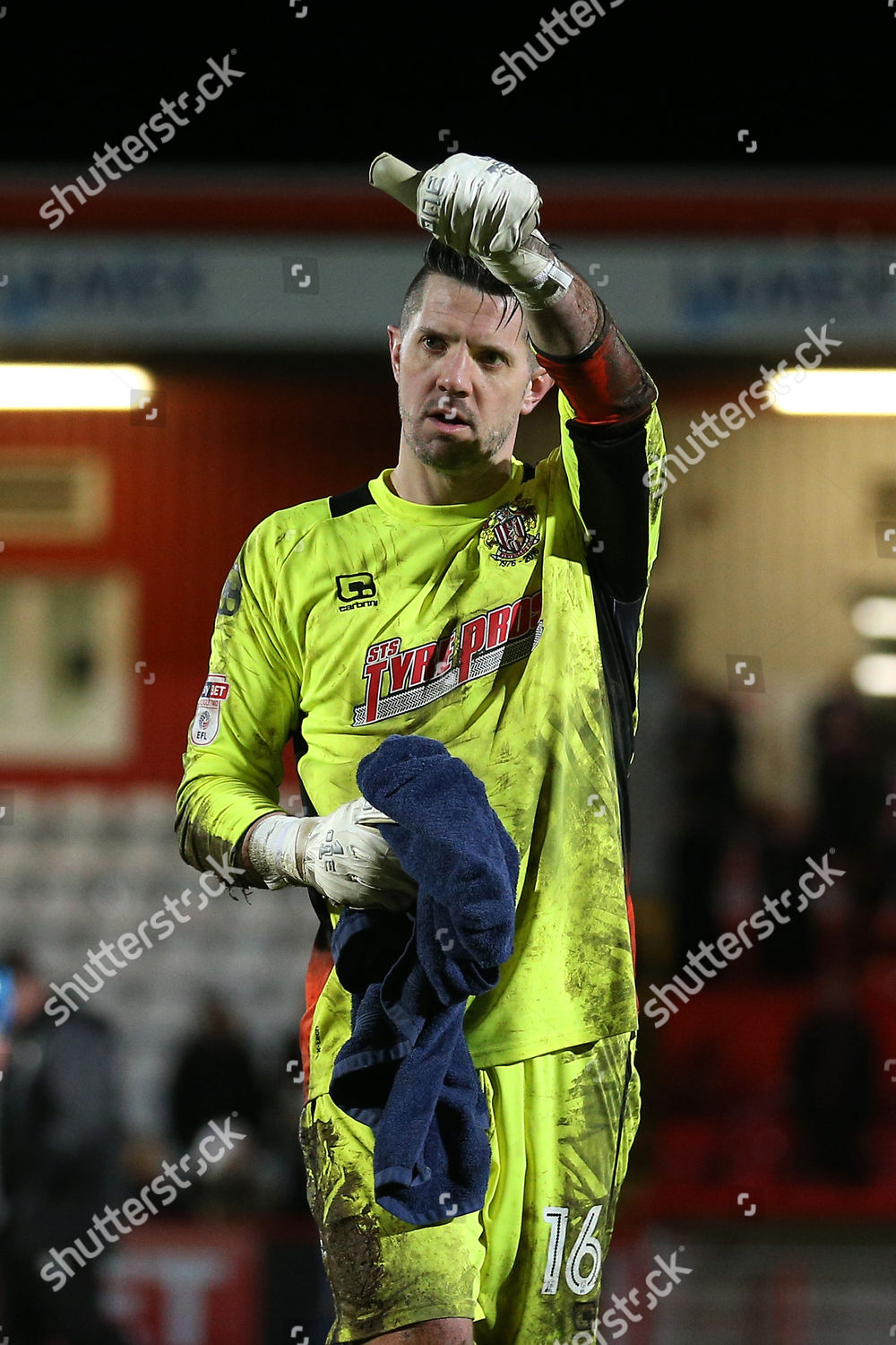 Chris Day Stevenage Thanks Fans After Editorial Stock Photo - Stock ...