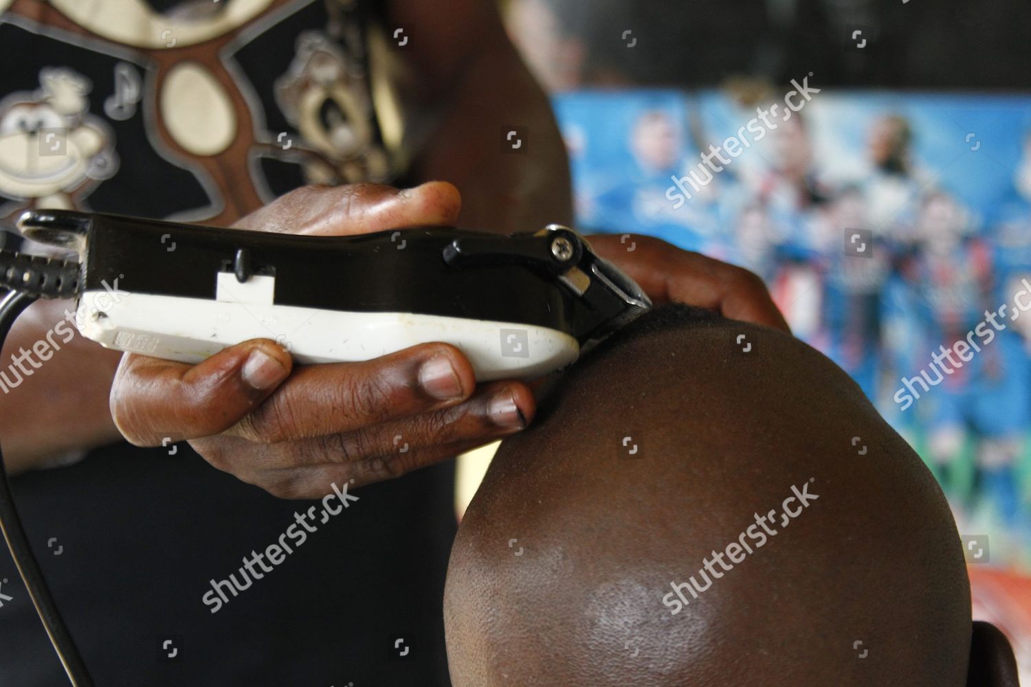 OWNER BARBER LOKPO BABO LAZARUS CUTS Editorial Stock Photo - Stock ...