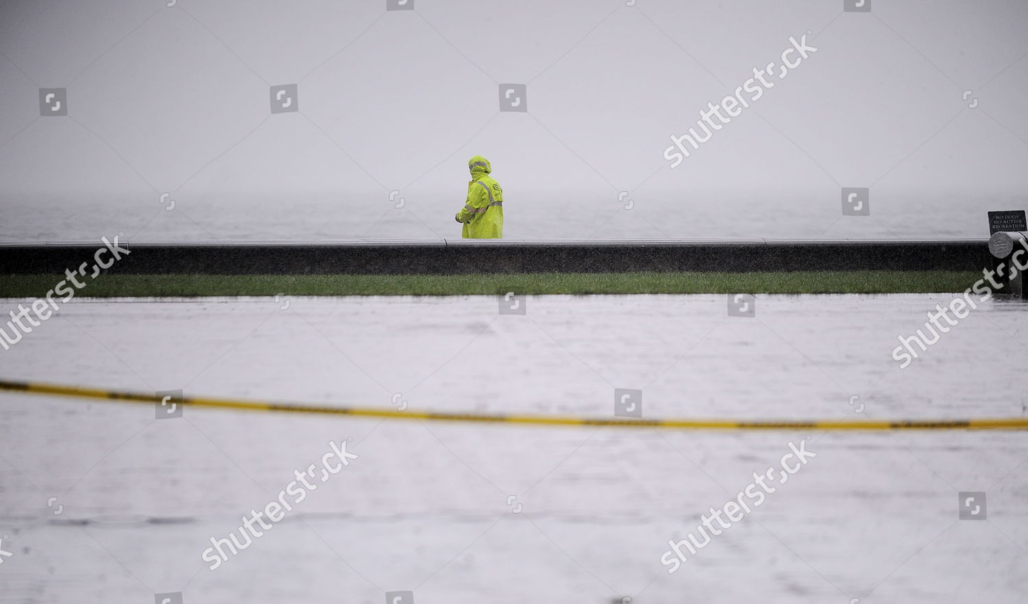 Coned Worker Watches Water Levels Tip Editorial Stock Photo - Stock ...