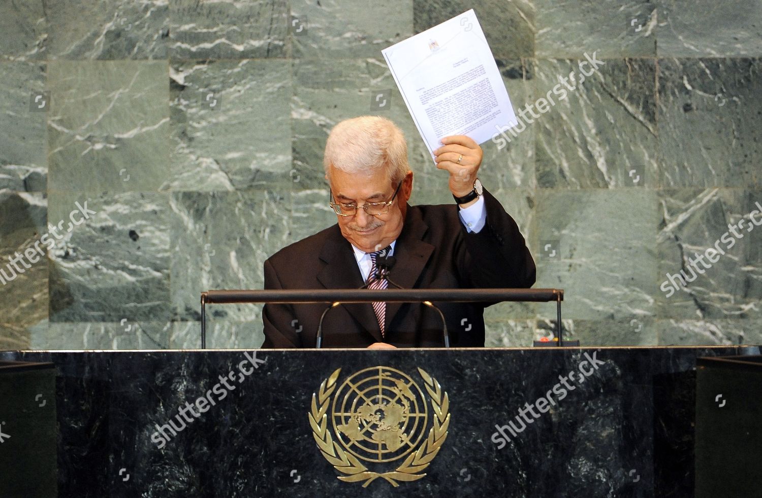 Mahmoud Abbas Chairman Executive Committee Palestinian Editorial Stock ...
