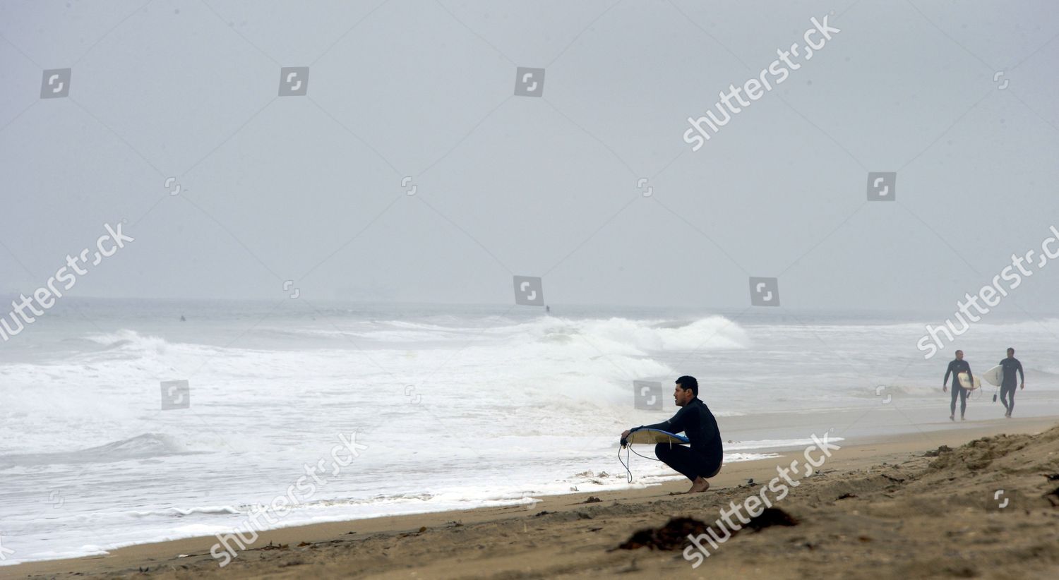 Surfer Looks Surf Conditions Before Entering Editorial Stock Photo ...