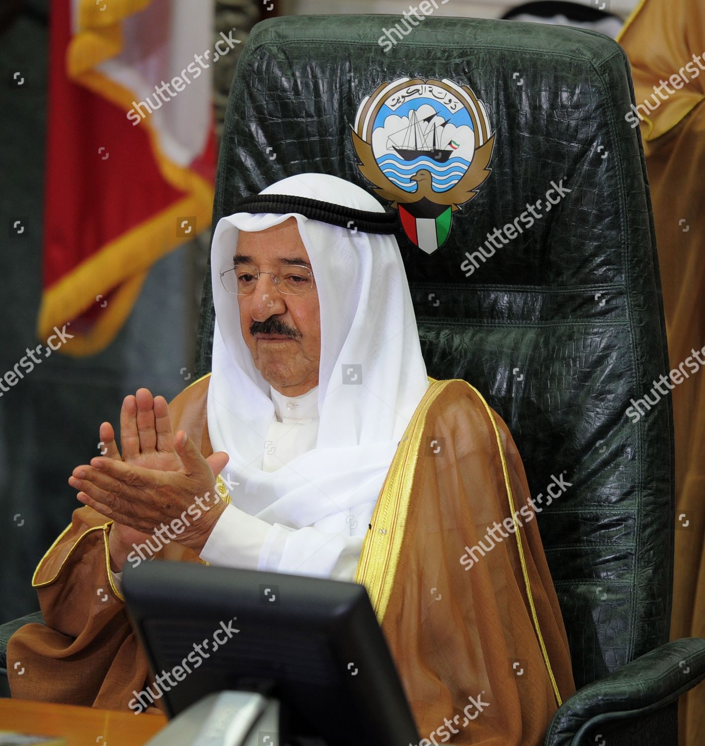 Kuwaiti Emir Sheikh Sabah Alahmad Alsabah Editorial Stock Photo - Stock ...