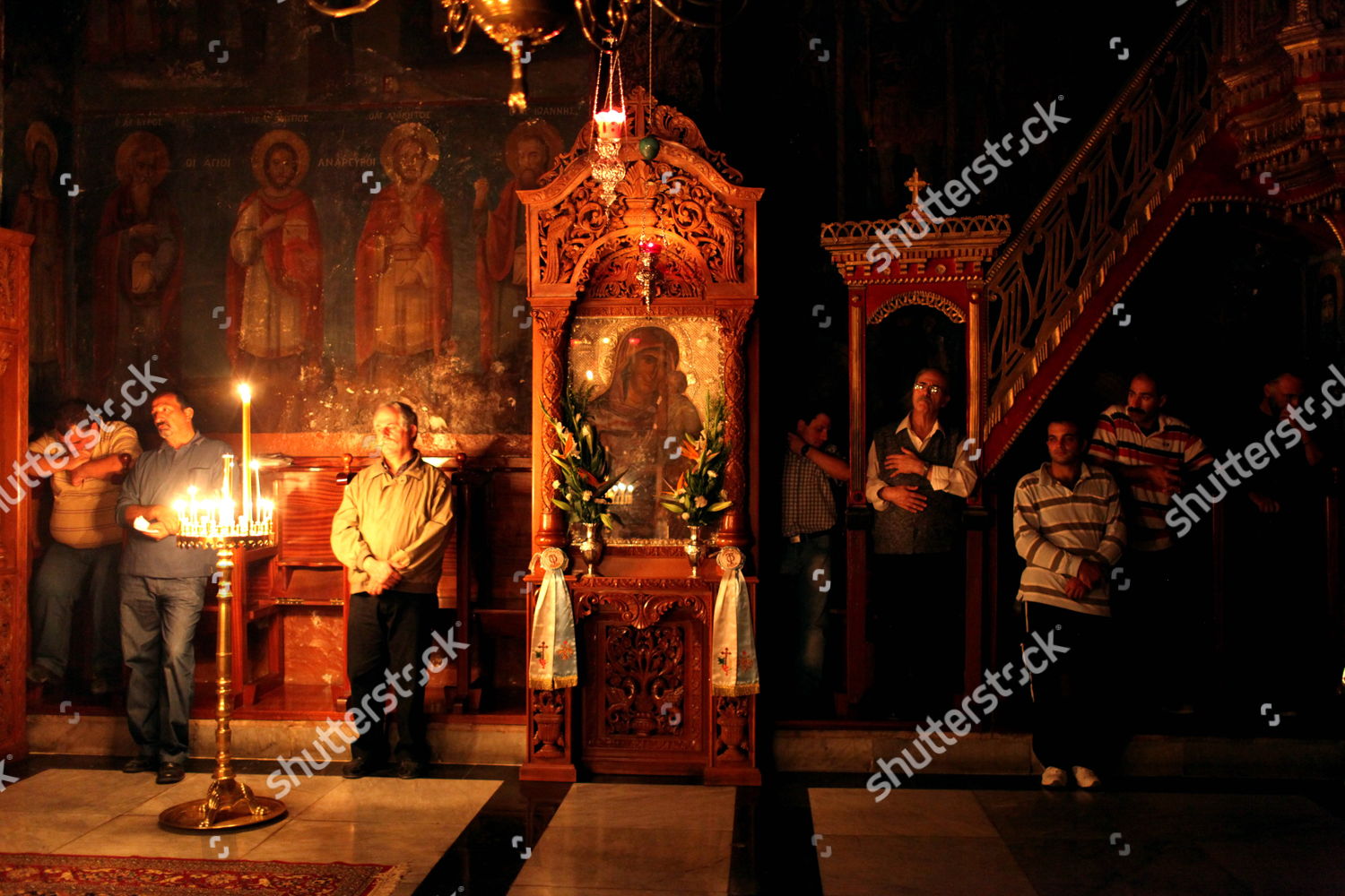 Christian Palestinians Bethlehem Attend Prayers Mark Editorial Stock ...