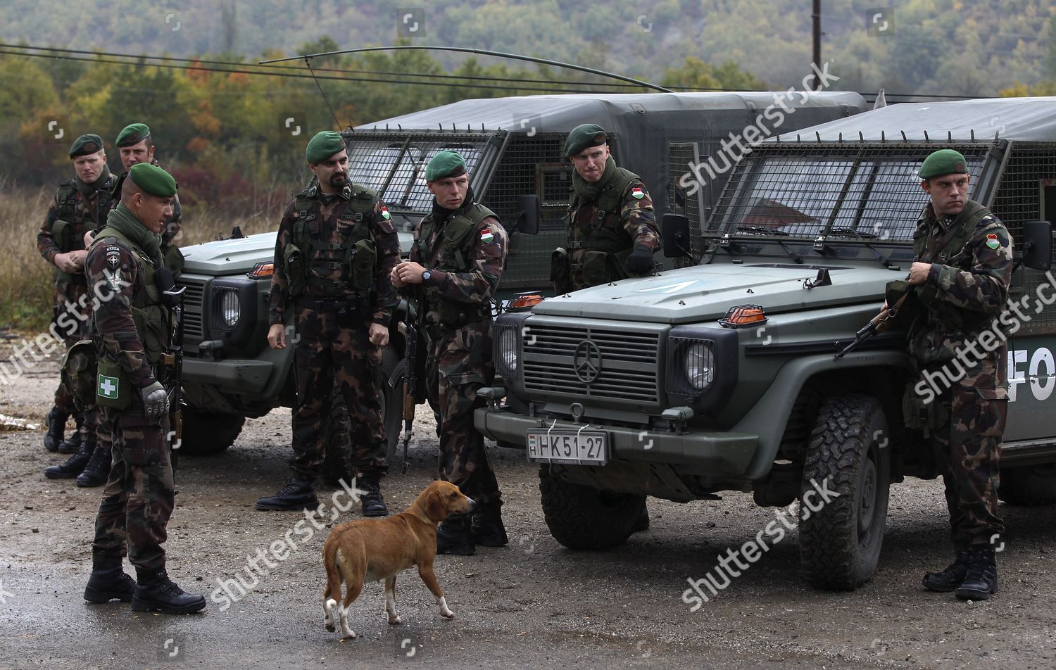 Nato Peacekeepers Stay Check Point Kosovo Editorial Stock Photo - Stock ...