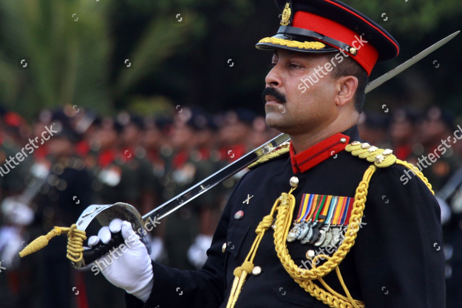Sri Lankan Army Units On Parade Editorial Stock Photo - Stock Image ...