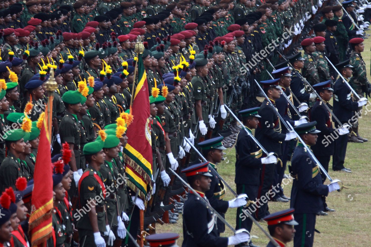 Sri Lankan Army Units On Parade Editorial Stock Photo - Stock Image ...