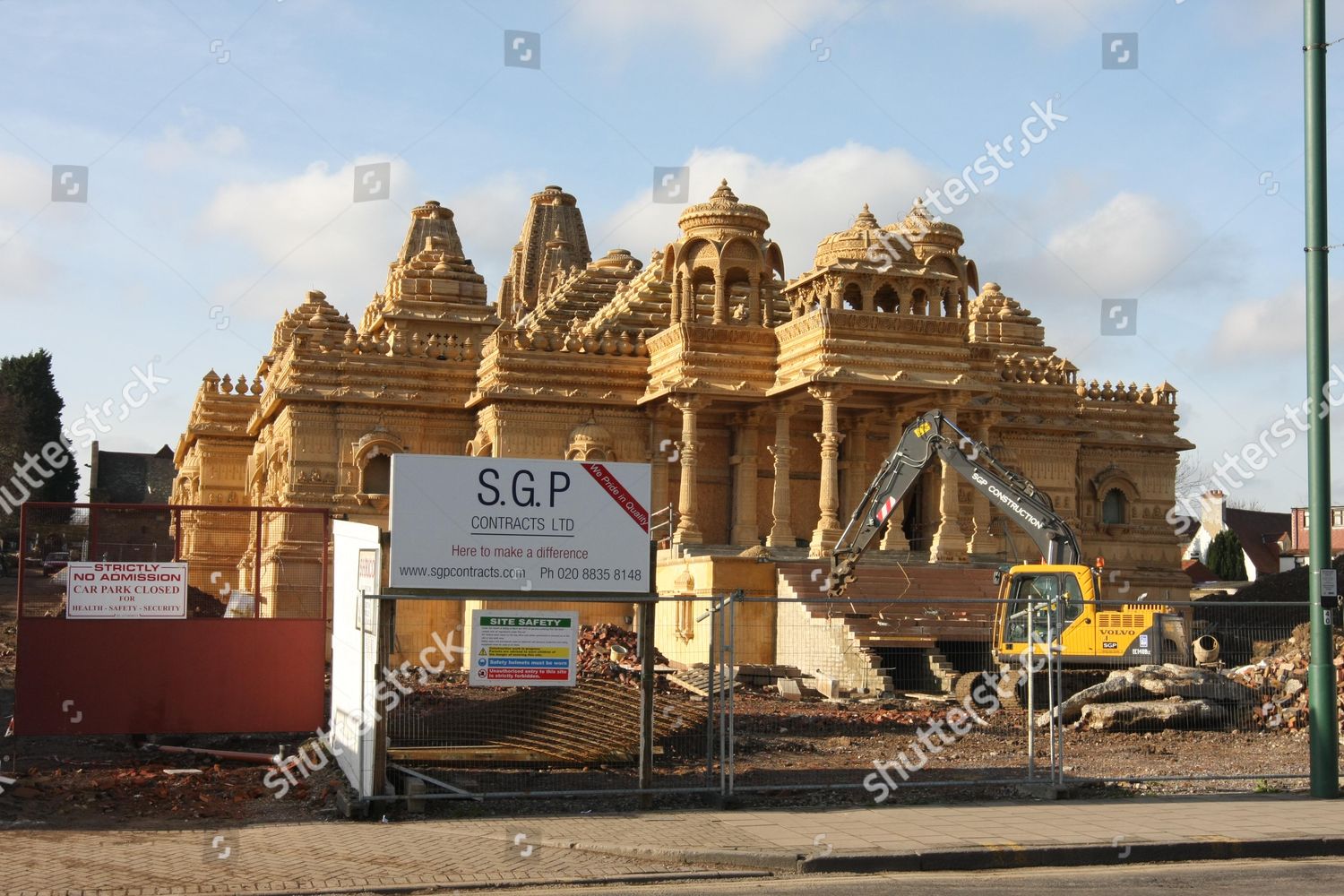 Shree Sanatan Hindu Mandir Temple Under Editorial Stock Photo - Stock ...
