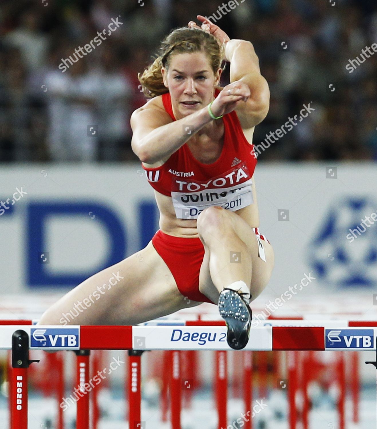 Beate Schrott Austria Competes Womens 100m Editorial Stock Photo ...