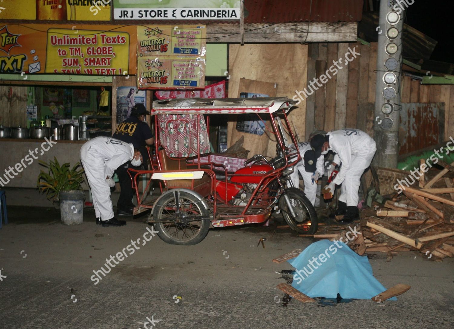 Filipino Scene Crime Operatives Soco Gather Editorial Stock Photo ...
