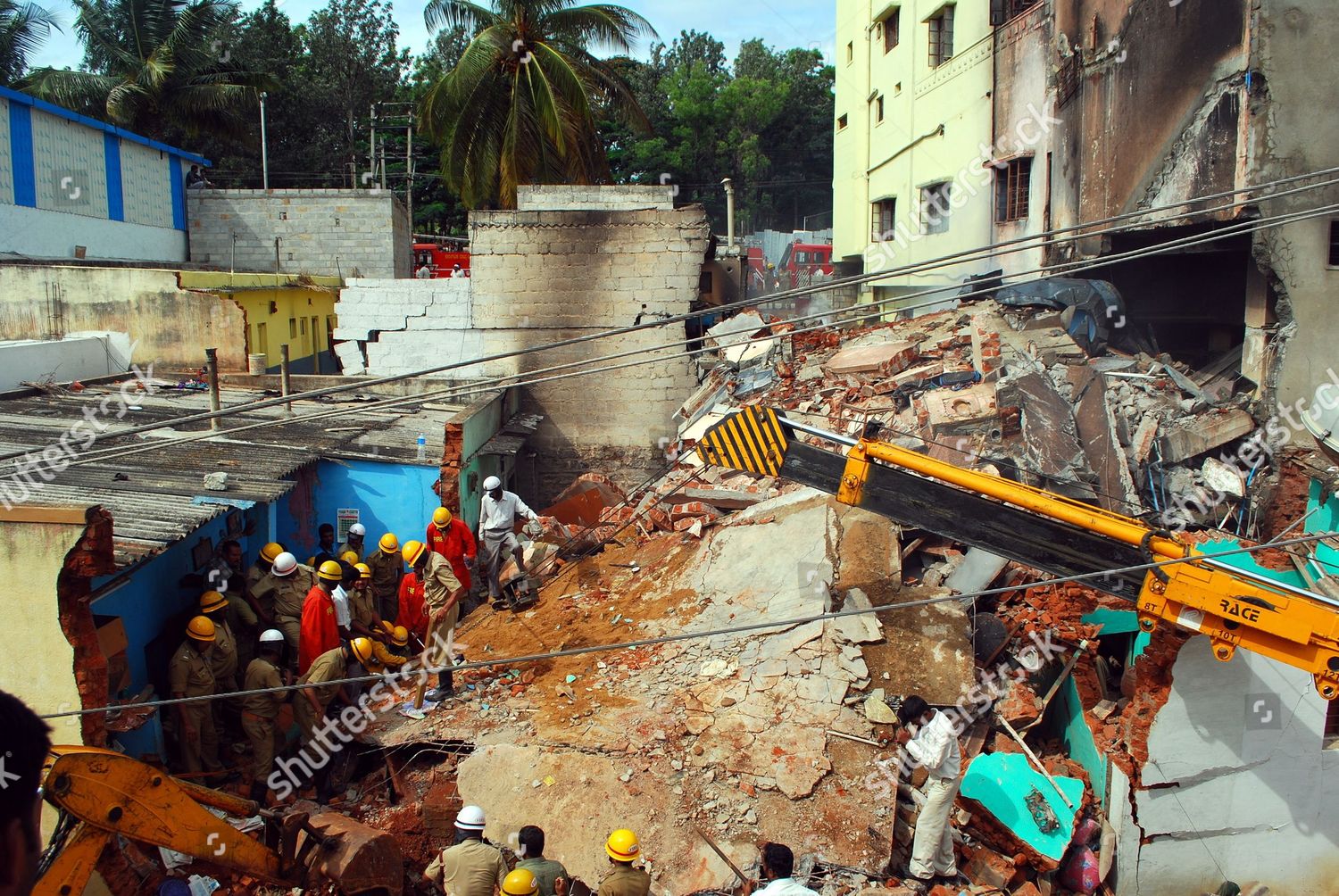Indian Fire Fighter Rescue Team Work Editorial Stock Photo - Stock ...