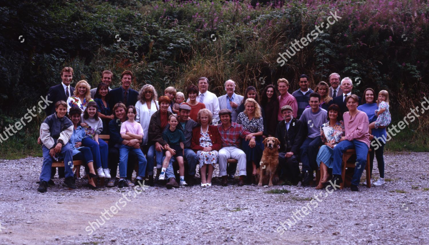 Emmerdale Tv Cast 1993 Lr Back Editorial Stock Photo - Stock Image ...