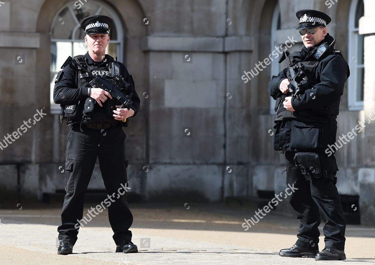 Armed British Police Central London Britain Editorial Stock Photo ...