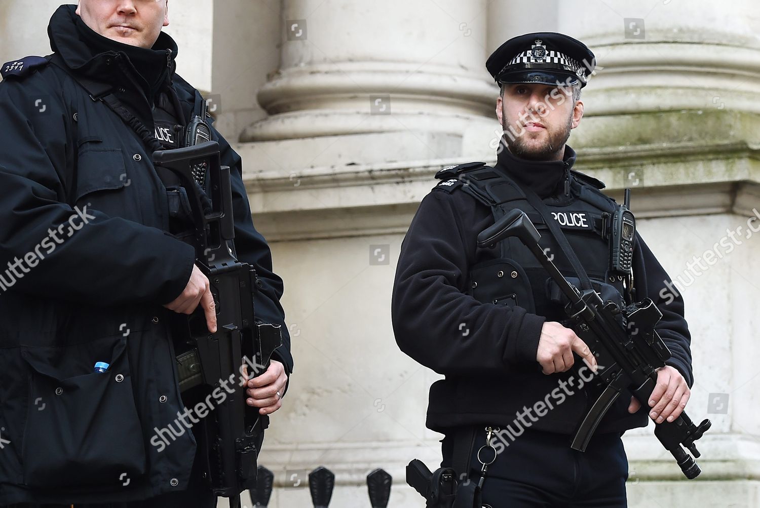Armed British Police Central London Britain Editorial Stock Photo ...