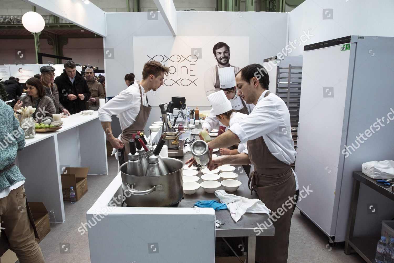 Cooks Prepare Meals Stand During During Editorial Stock Photo - Stock ...