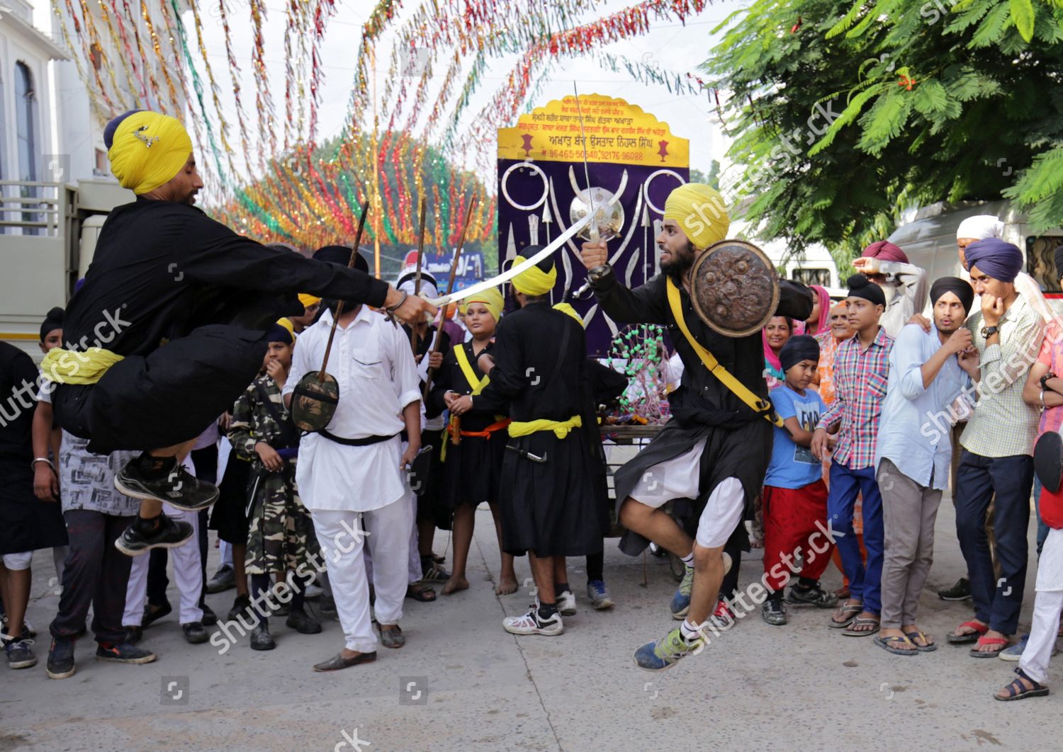 Sikh Men Perform Mock Fight They Editorial Stock Photo - Stock Image ...