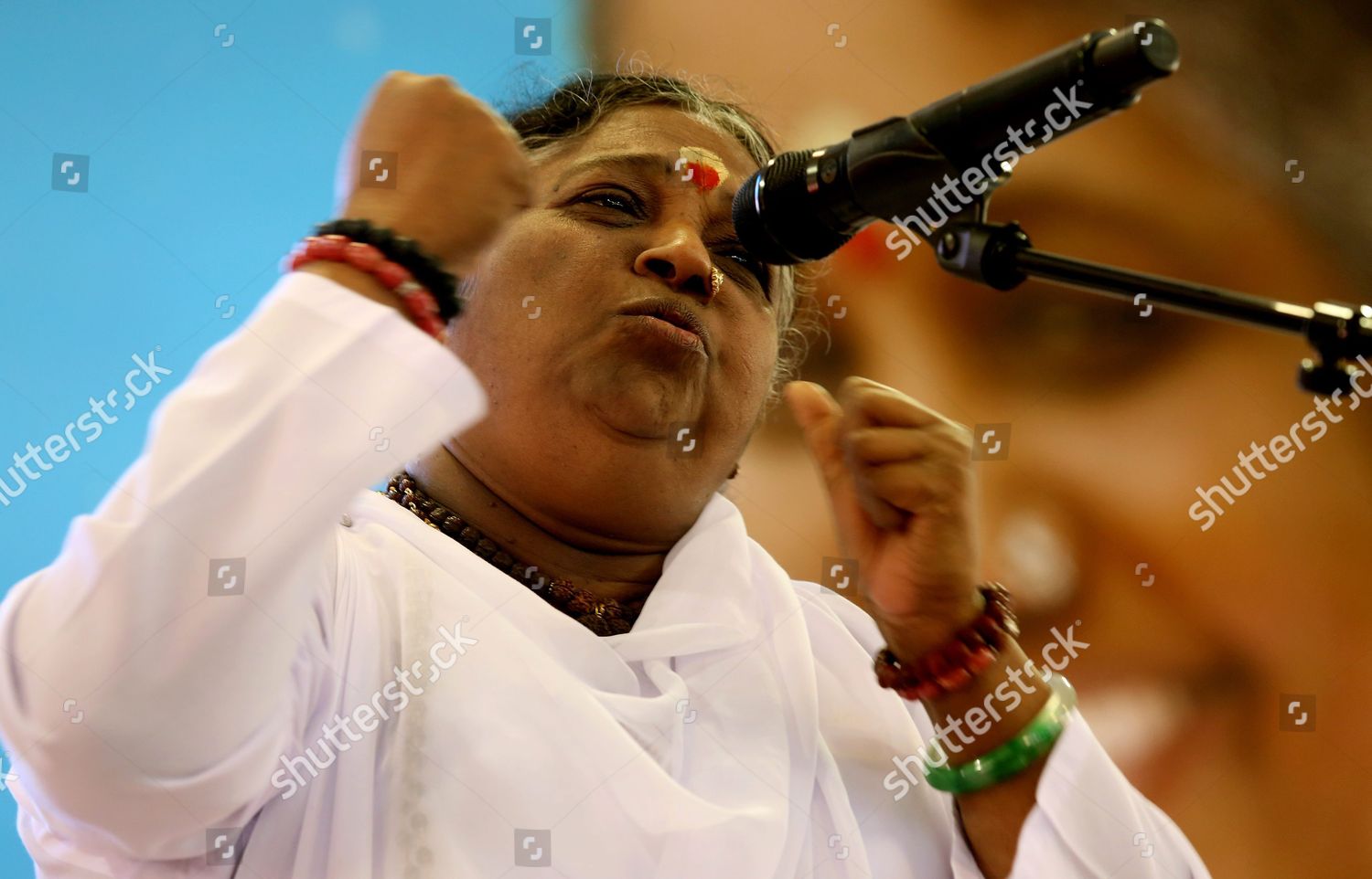 Indian Female Guru Sri Mata Amritanandamayi Editorial Stock Photo ...