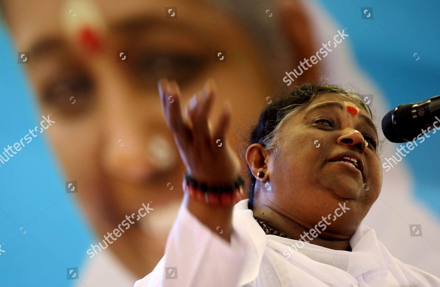 Indian Female Guru Sri Mata Amritanandamayi Editorial Stock Photo ...