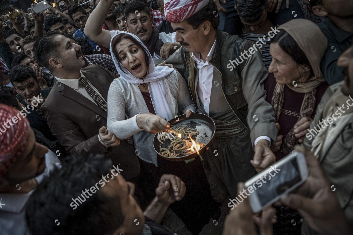 Yazidis Gather Shrine Sheikh Adi Ibn Editorial Stock Photo - Stock ...