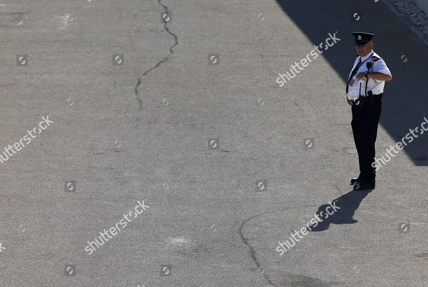 Maltese Policeman Stands On Guard Secure Editorial Stock Photo - Stock ...