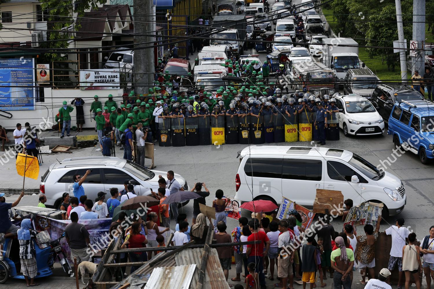 Filipino Informal Settlers Stage Protest Rally Editorial Stock Photo ...