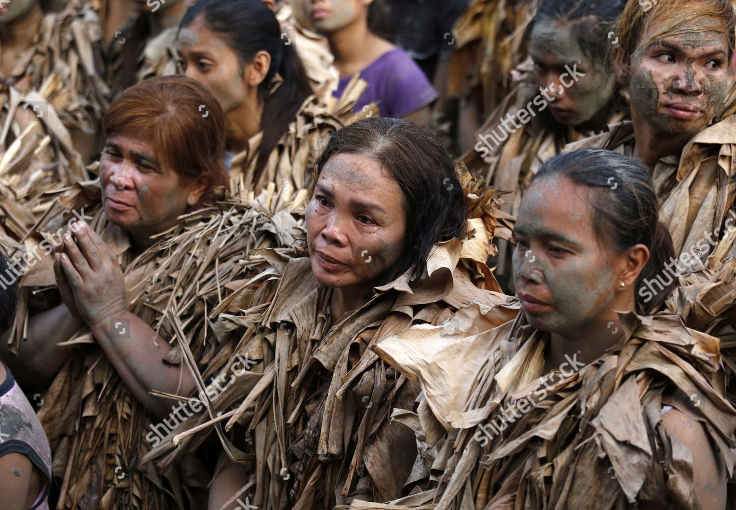 Filipino Catholic Devotees Covered Mud Dressed Editorial Stock Photo ...