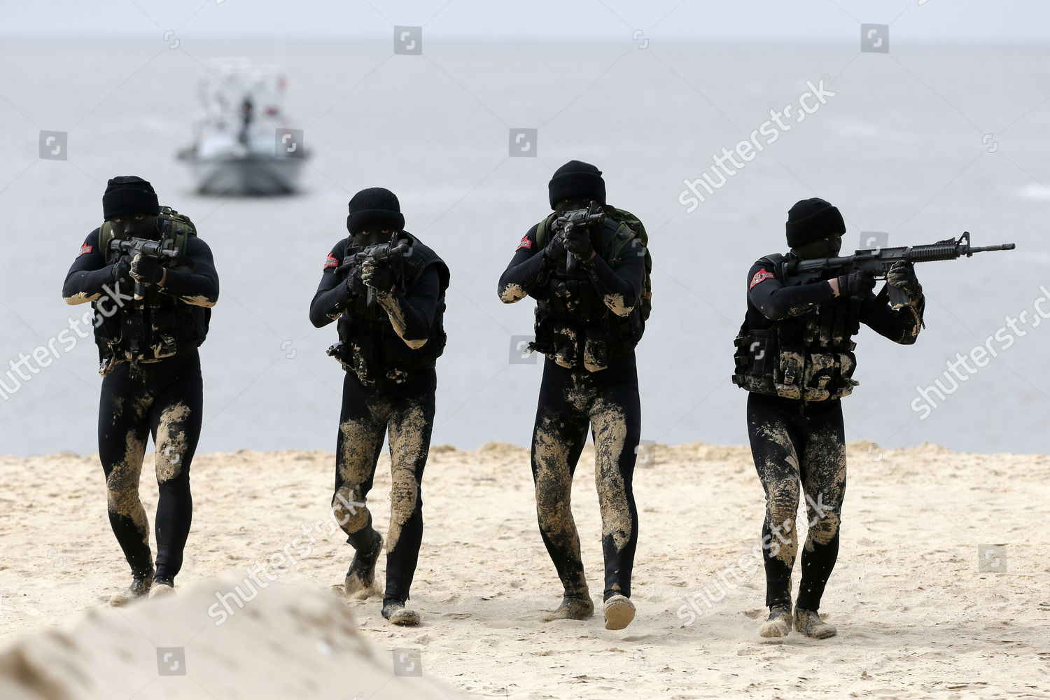 Taiwan Army Frogmen Marine Maneuver During Editorial Stock Photo ...