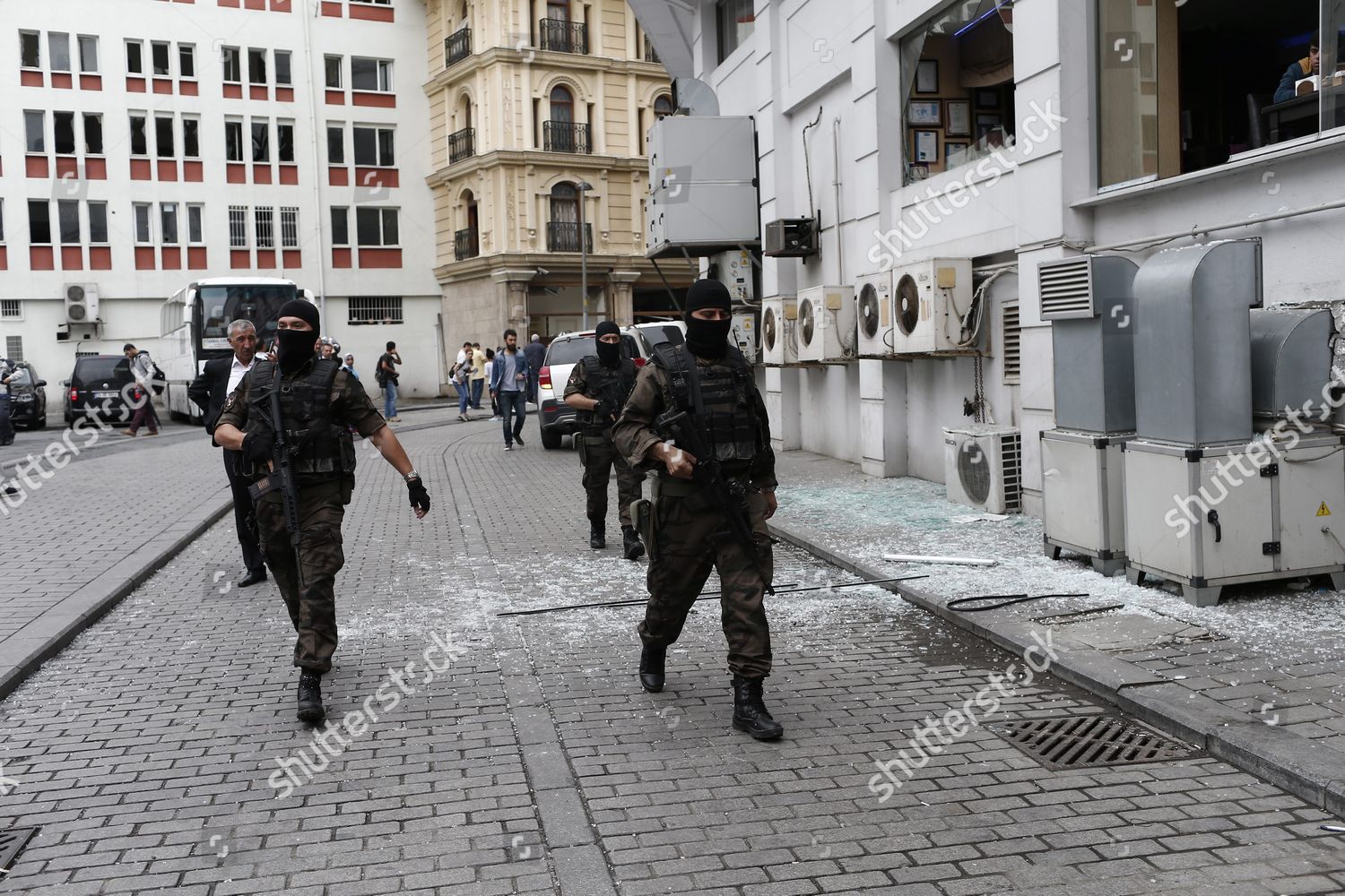Police Officers Secure Area Near Scene Editorial Stock Photo - Stock ...