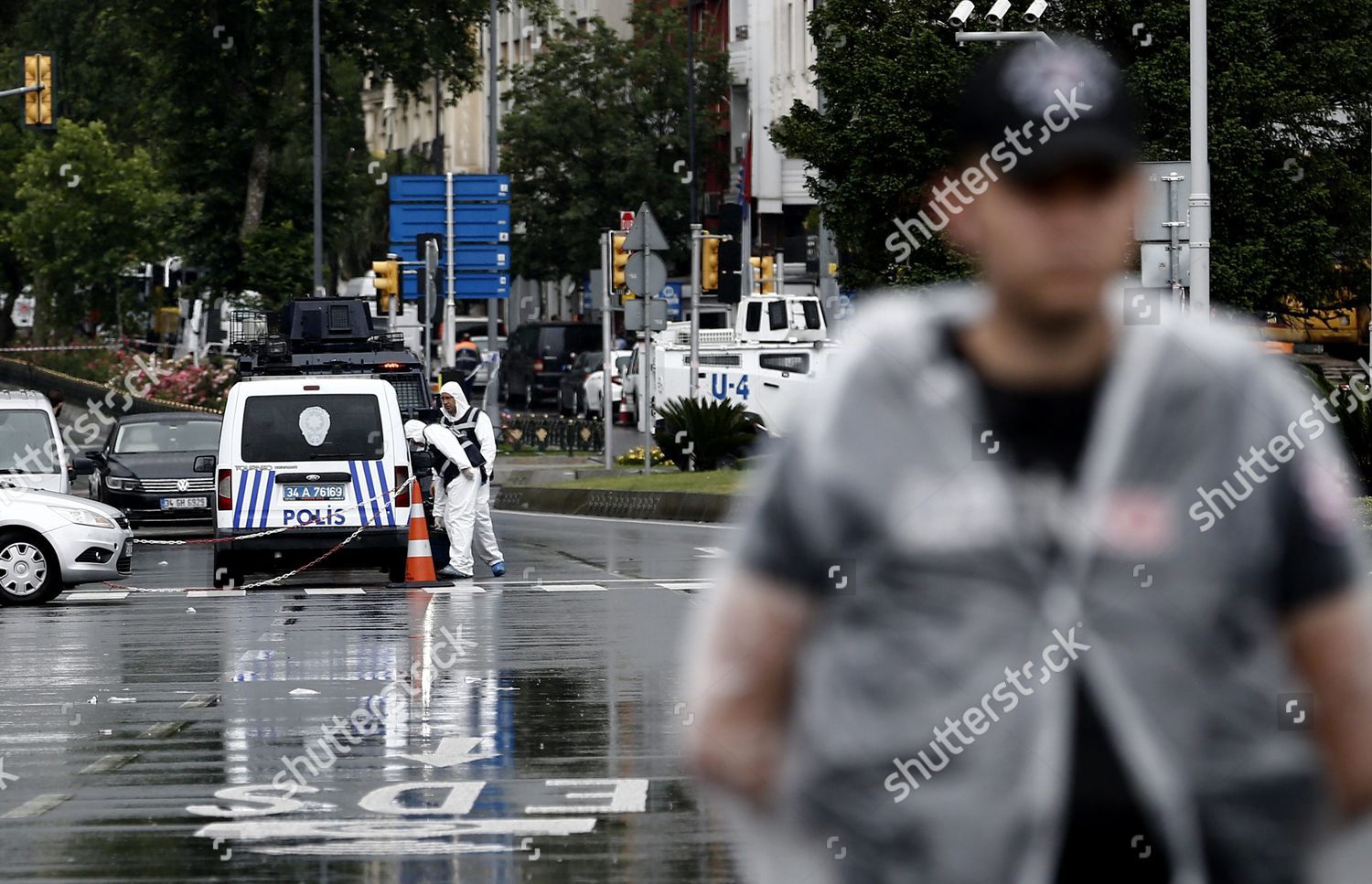 Turkish Police Guards Forensic Experts Inspecting Editorial Stock Photo ...