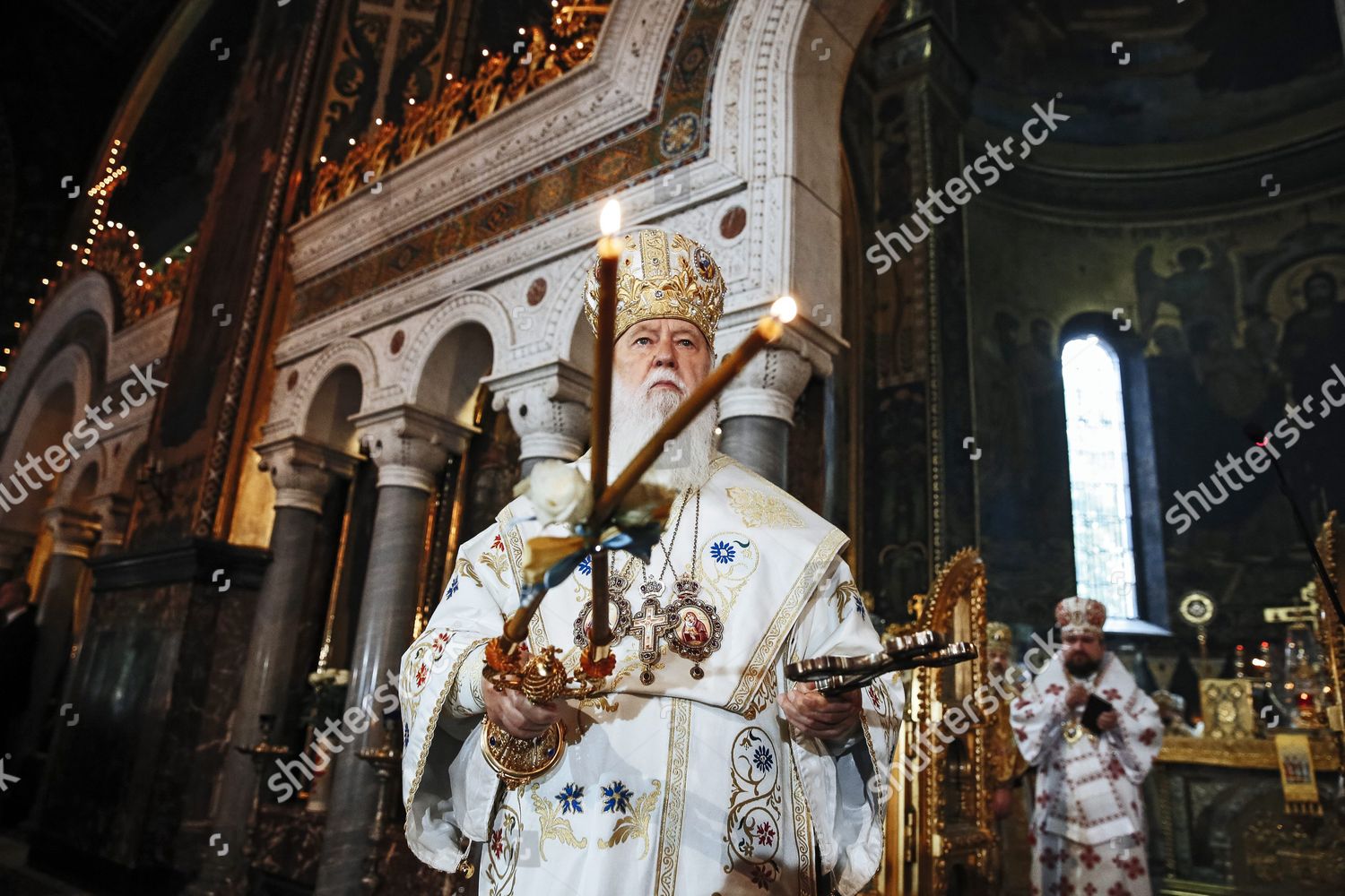Filaret Patriarch Ukrainian Orthodox Church Kiev Editorial Stock Photo ...