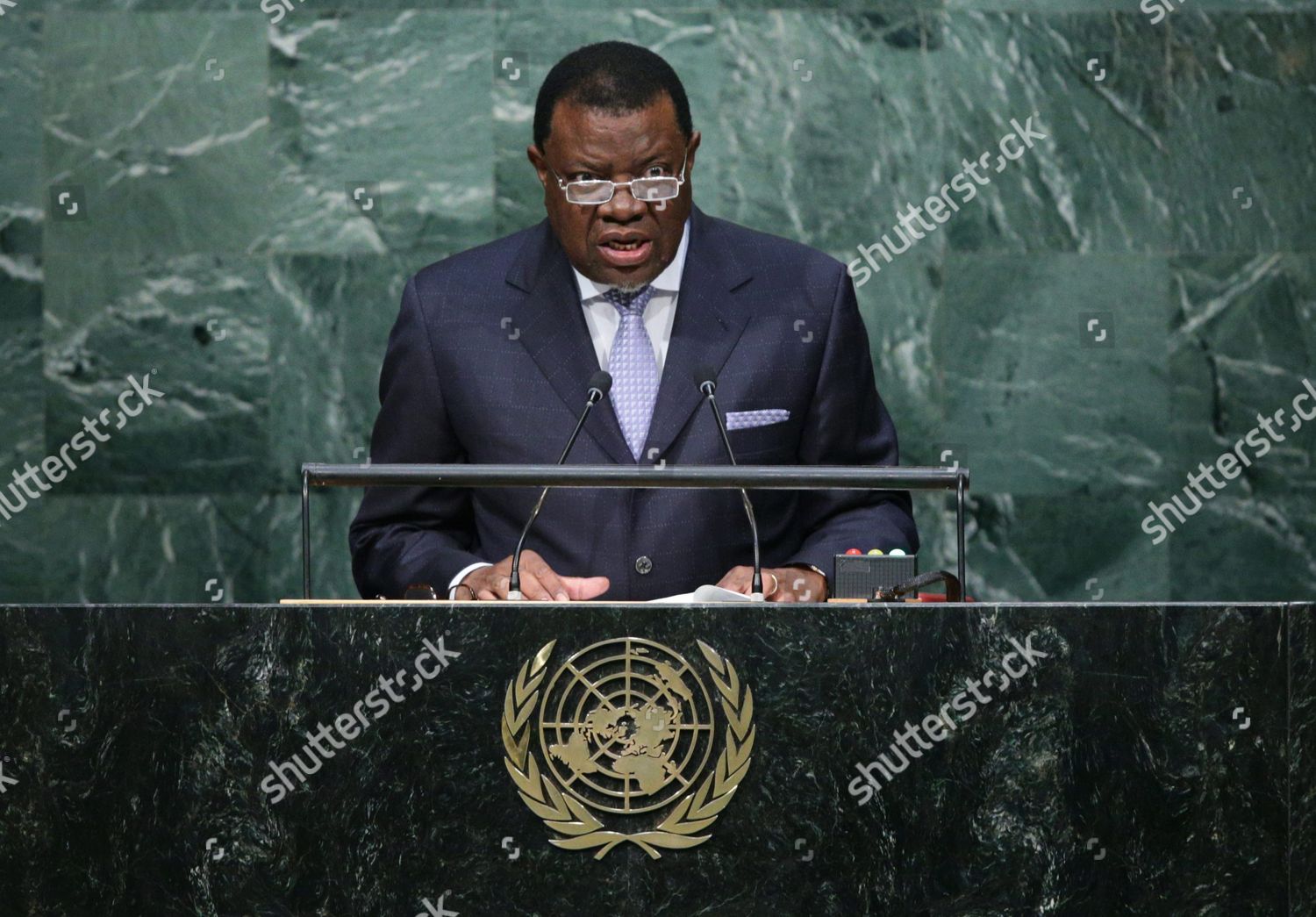 President Namibia Hage Geingob Delivers His Editorial Stock Photo ...