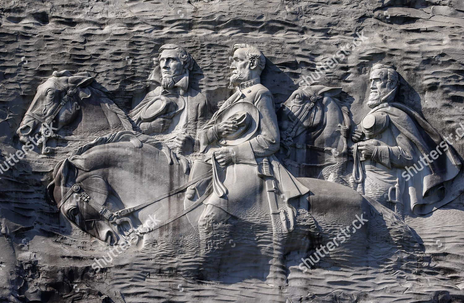 Confederate Memorial Carving Depicting Three Confederate Editorial ...
