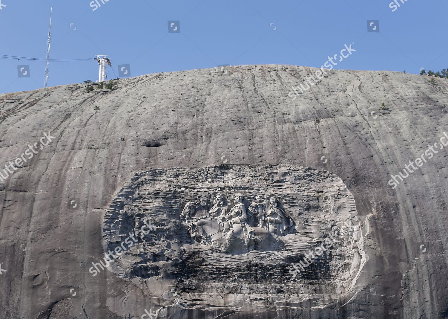 Confederate Memorial Carving Depicting Three Confederate Editorial ...