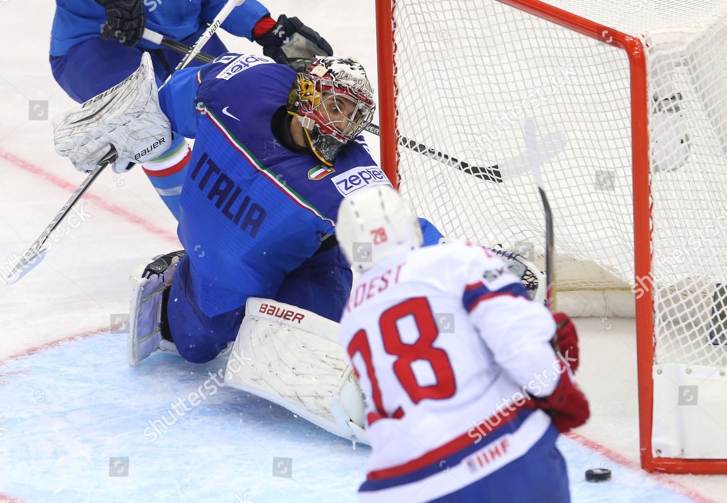 Daniel Bellissimo L Italy Misses Puck Editorial Stock Photo - Stock ...