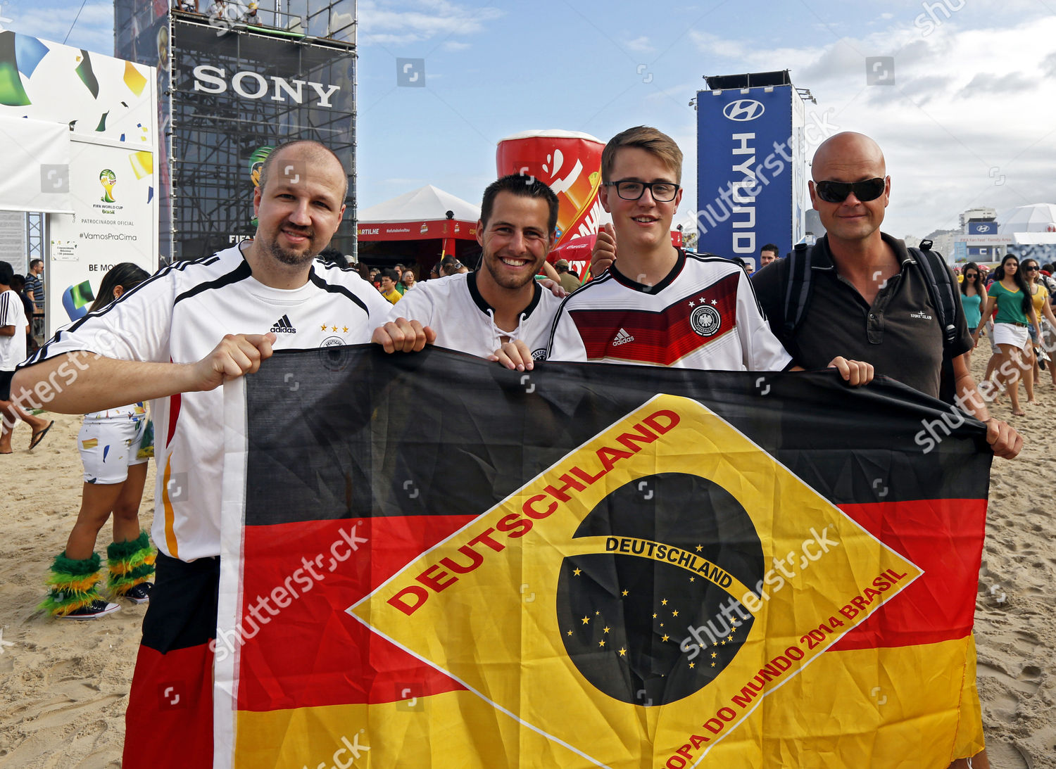 Germany Supporters Pose Fifa Fan Fest Editorial Stock Photo - Stock ...
