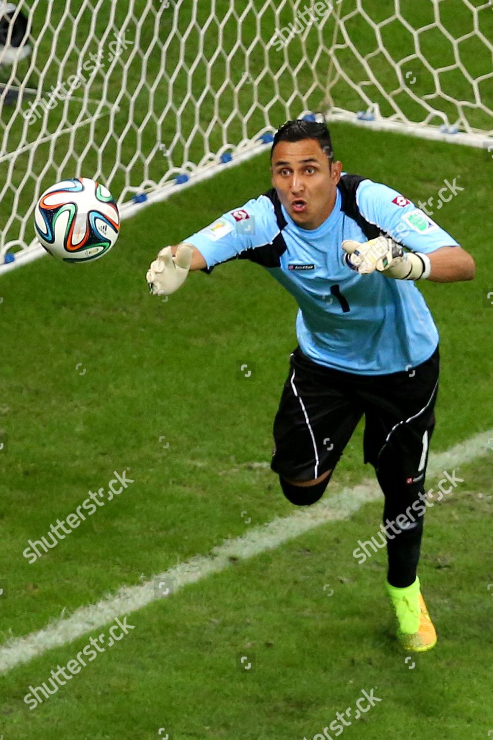 Goalkeeper Keilor Navas Costa Rica Action Editorial Stock Photo - Stock ...