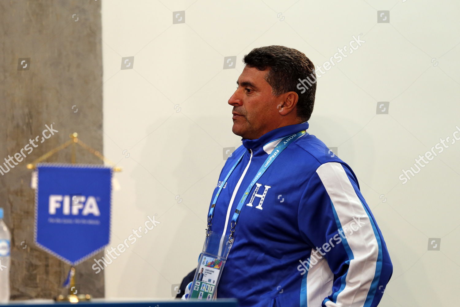 Honduran Head Coach Luis Suarez During Editorial Stock Photo - Stock ...