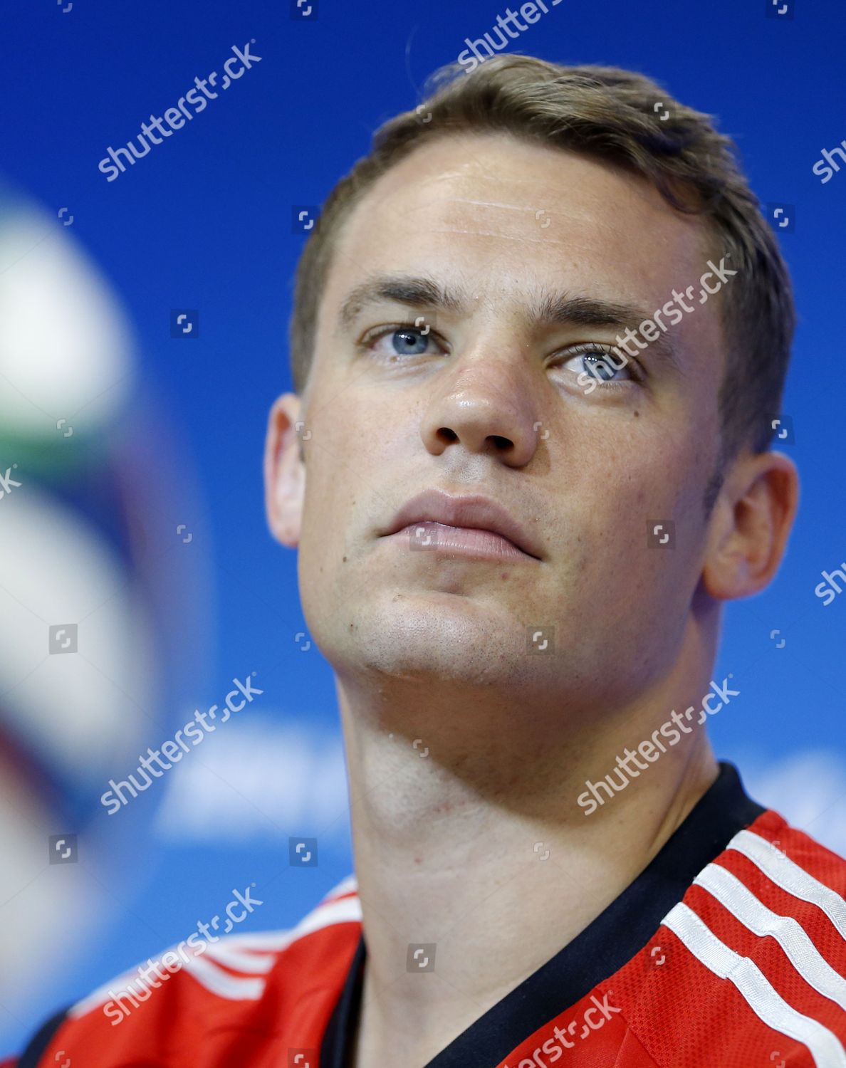 German Goalkeeper Manuel Neuer During Press Editorial Stock Photo ...