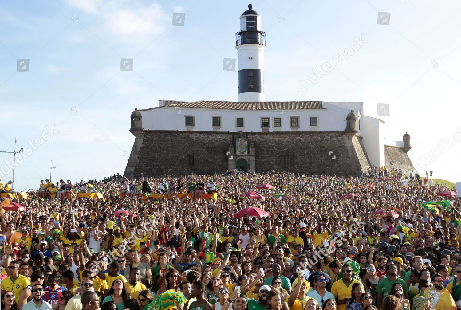 Brazilian Fans Cheer Their Team Before Editorial Stock Photo - Stock ...