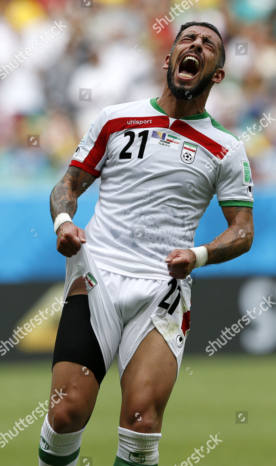 Ashkan Dejagah Iran Reacts During Fifa Editorial Stock Photo - Stock ...