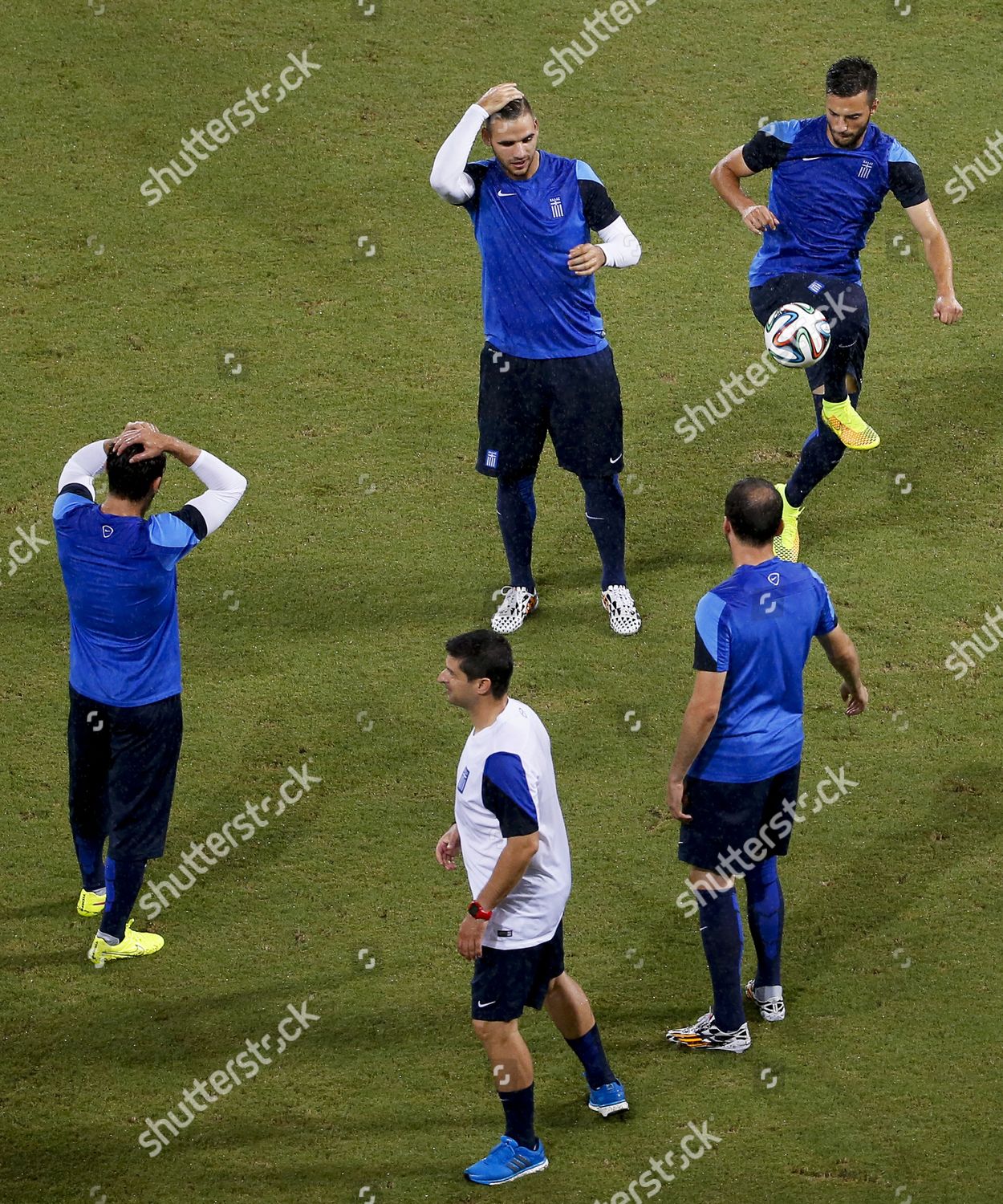 Greek National Soccer Team Players Perform Editorial Stock Photo ...