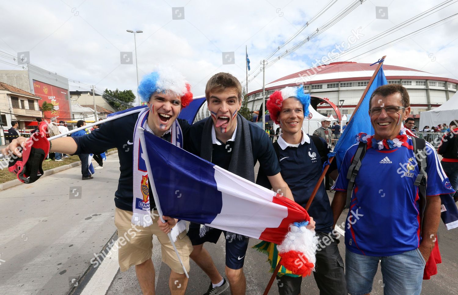 French Soccer Fans On Their Way Editorial Stock Photo - Stock Image ...