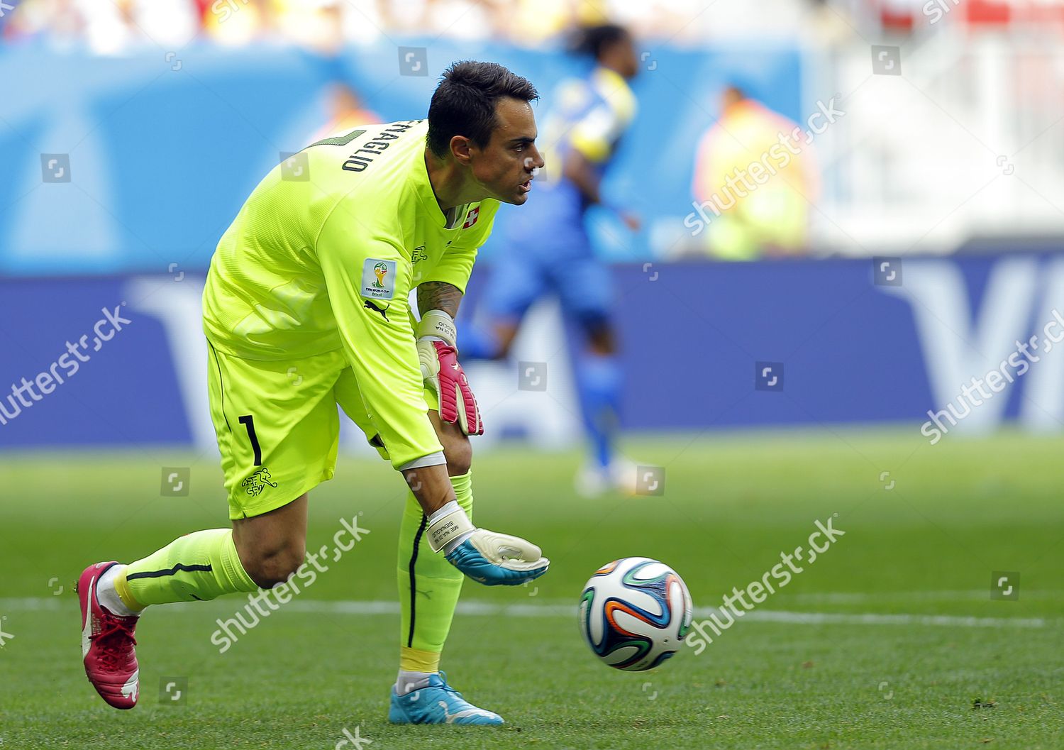 Goalkeeper Diego Benaglio Switzerland Action Fifa Editorial Stock Photo ...