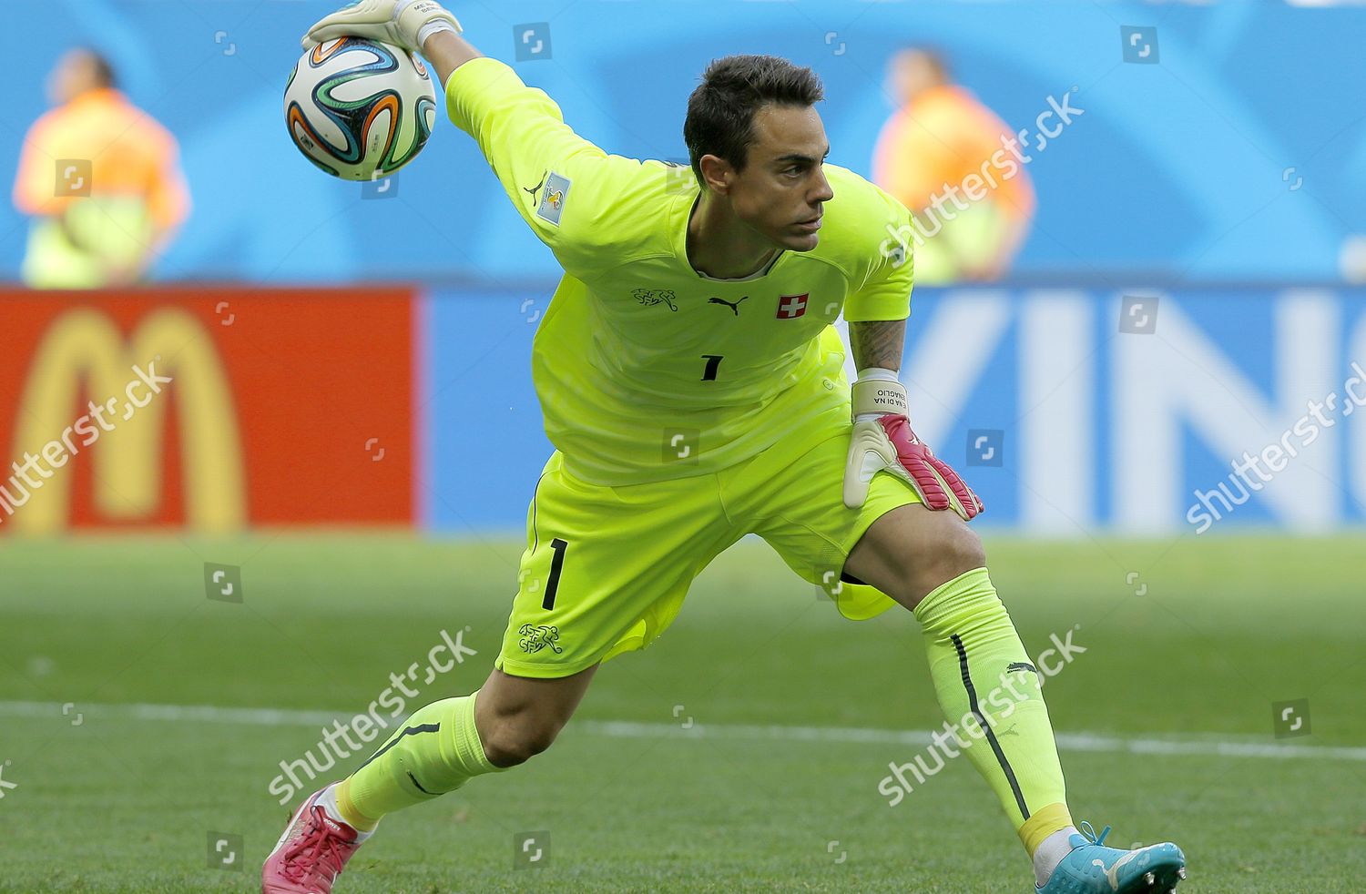 Goalkeeper Diego Benaglio Switzerland Action Fifa Editorial Stock Photo ...