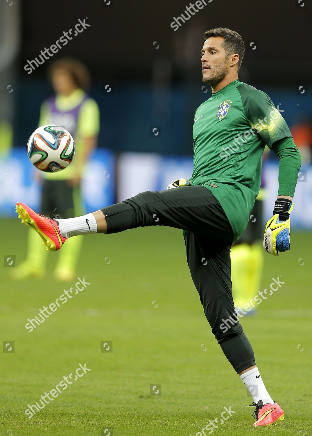 Brazil National Soccer Team Goalkeeper Julio Editorial Stock Photo ...