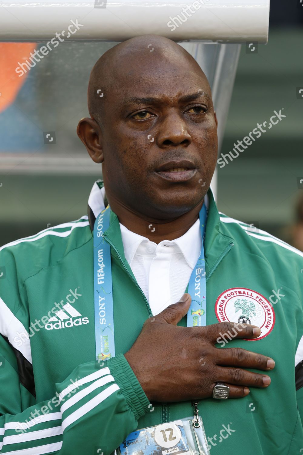 Nigerias Coach Stephen Keshi Prior Fifa Editorial Stock Photo - Stock ...