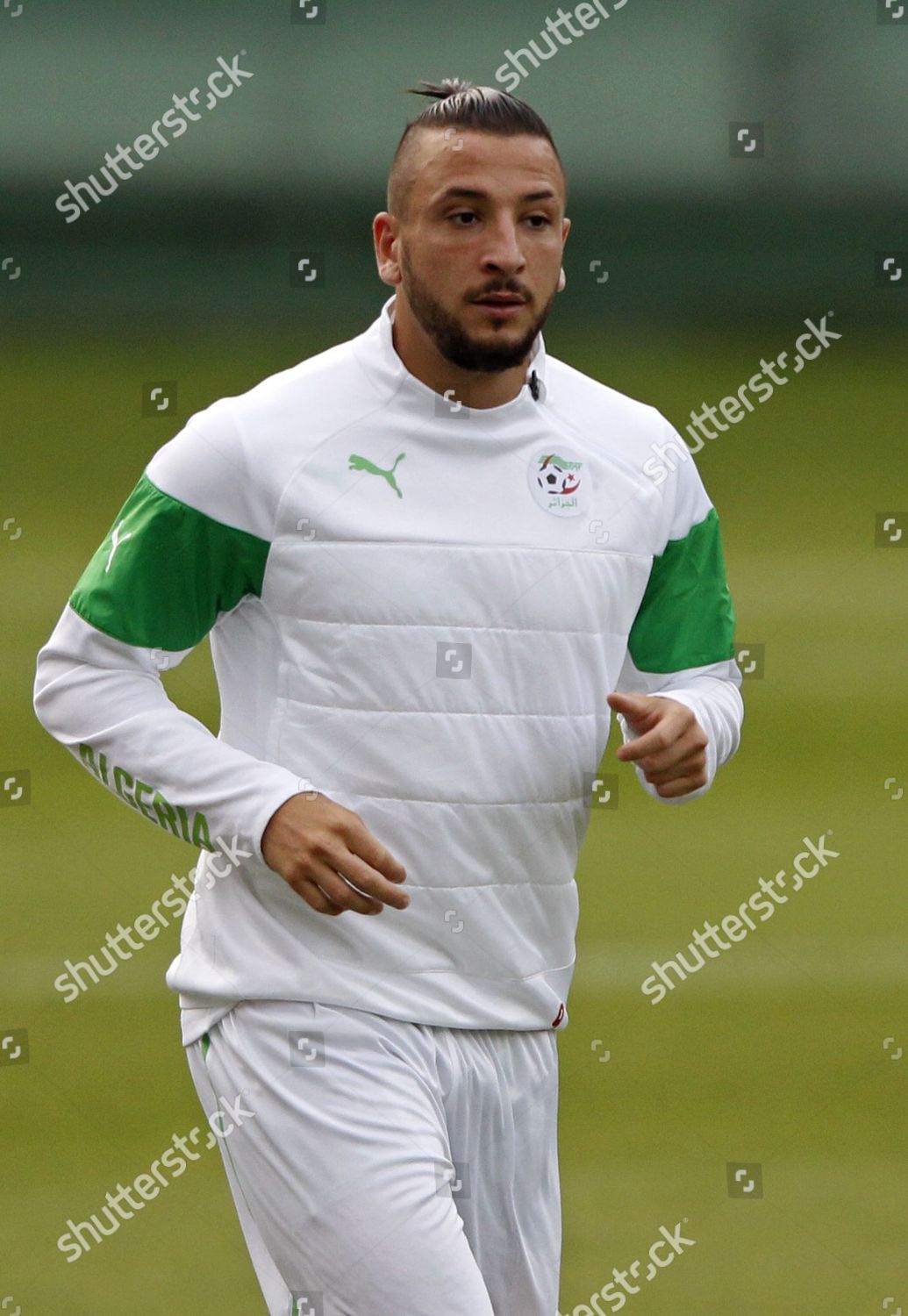 Algerias Forward Nabil Ghilas During Training Editorial Stock Photo ...