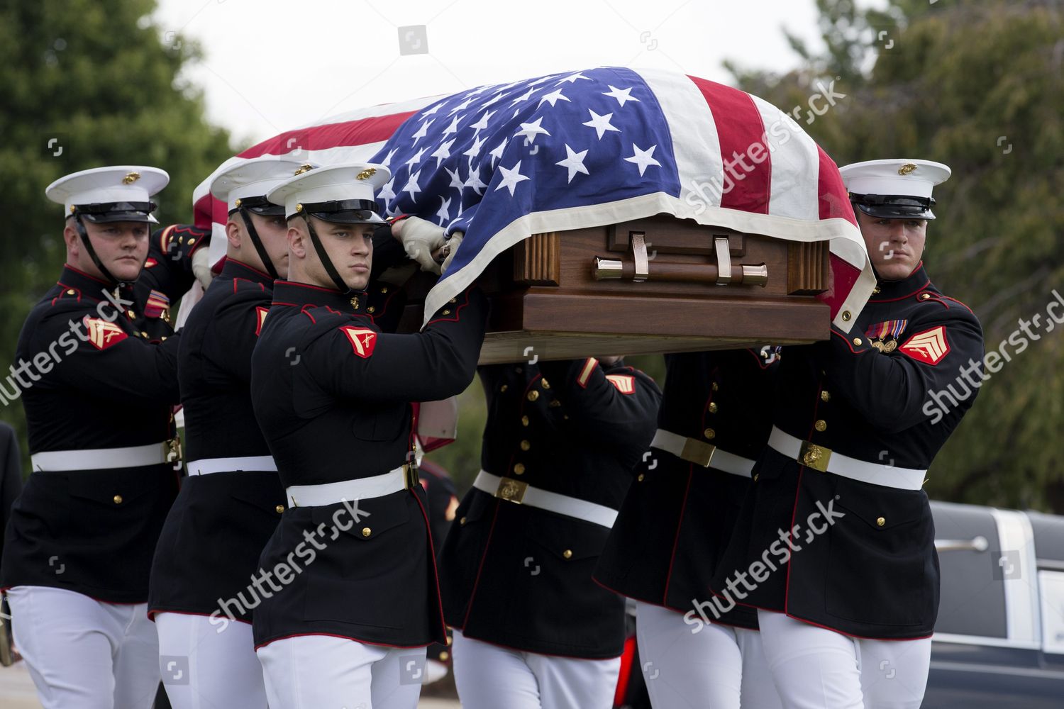 Casket Team Us Marine Corps Carries Editorial Stock Photo - Stock Image ...