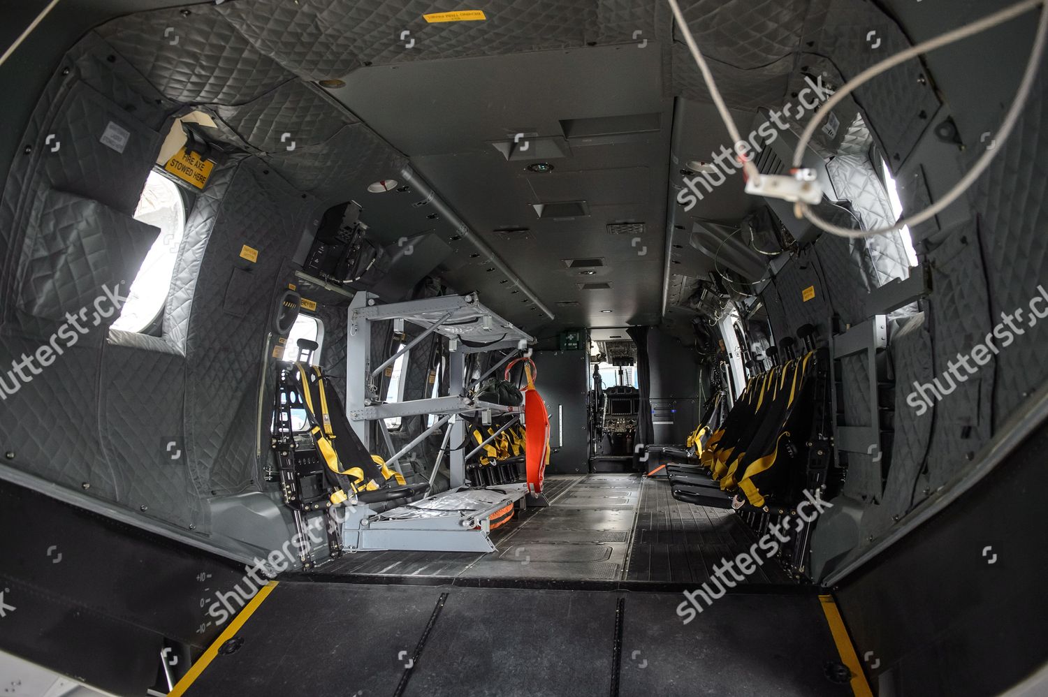 View On Interior Aw101 Multirole Helicopter Editorial Stock Photo ...